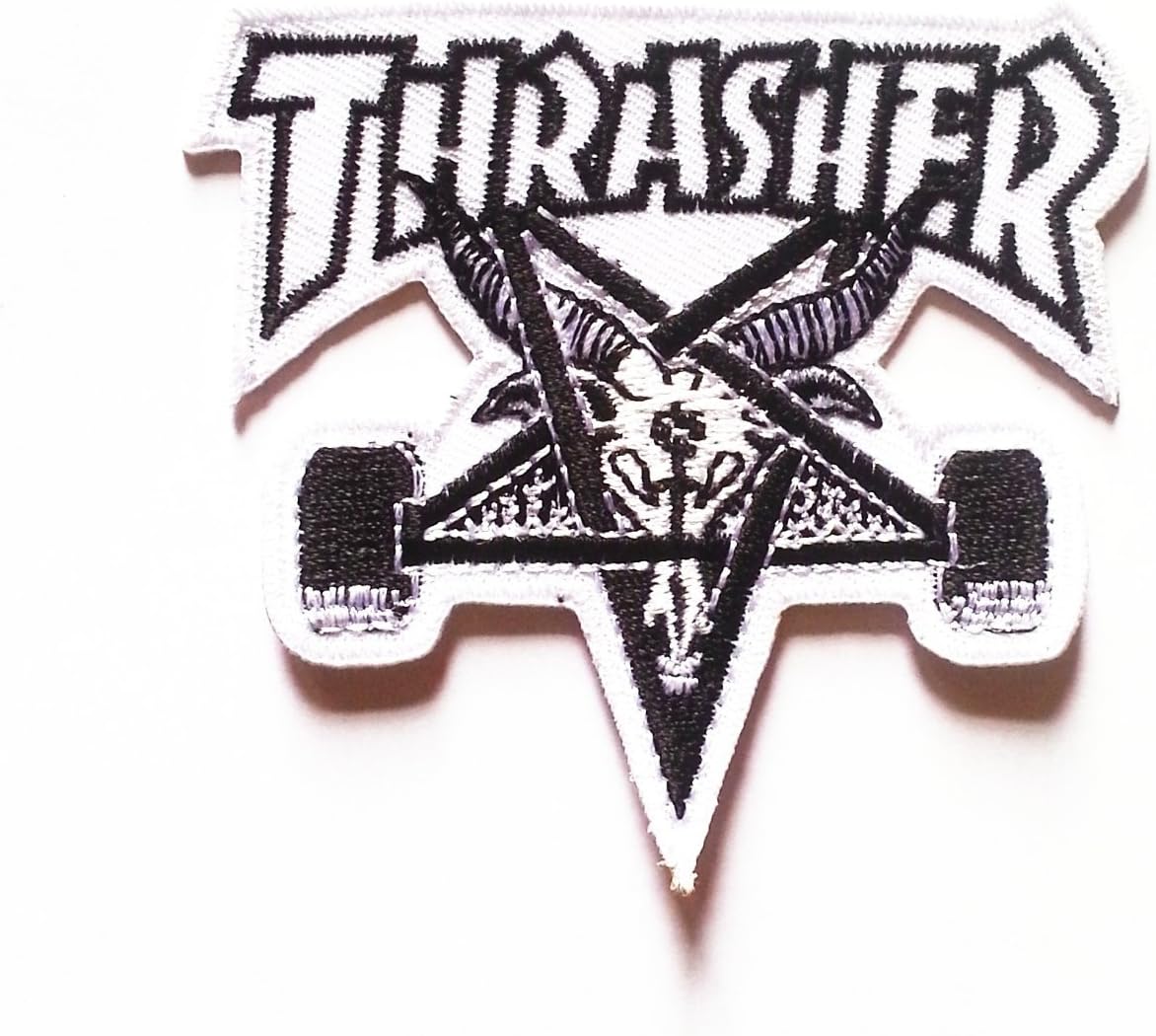 Amazon.com: THRASHER SKATEBORD Magazine Skate Goat jacket t-shirt Polo ...