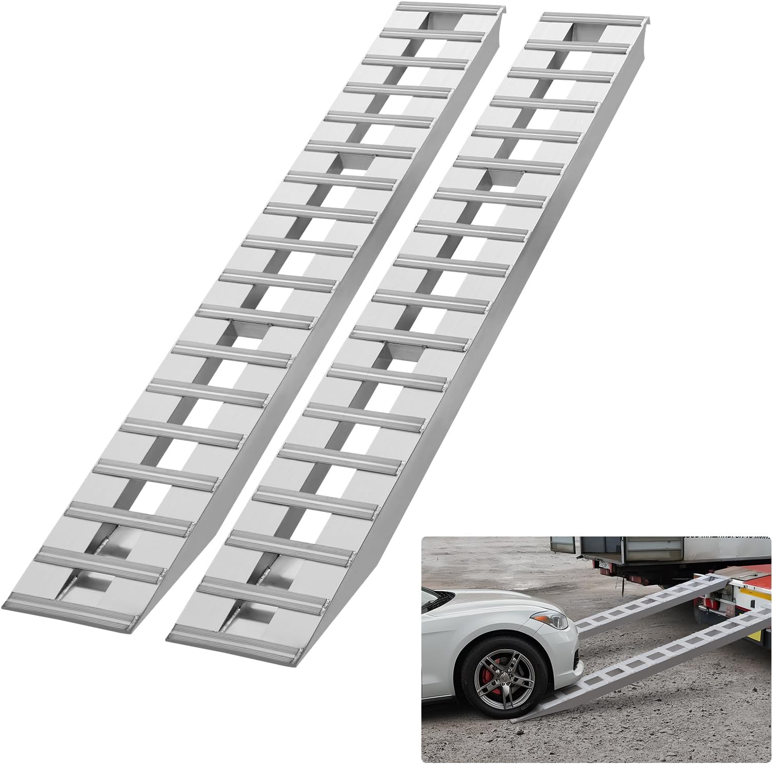 Amazon.com: VEVOR Aluminum Ramps, 880 LBS Capacity 47.2" x 8.5" Loading ...