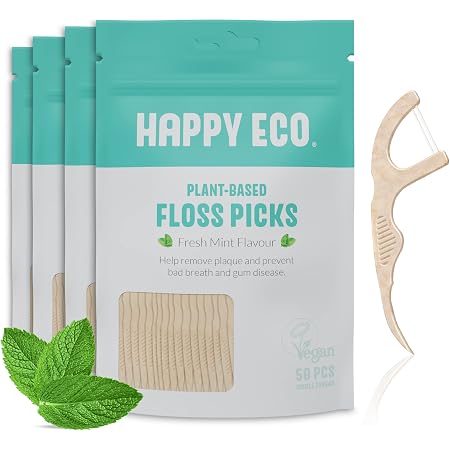 Amazon.com : Natural Dental Floss Picks - Eco Friendly Cruelty Free ...