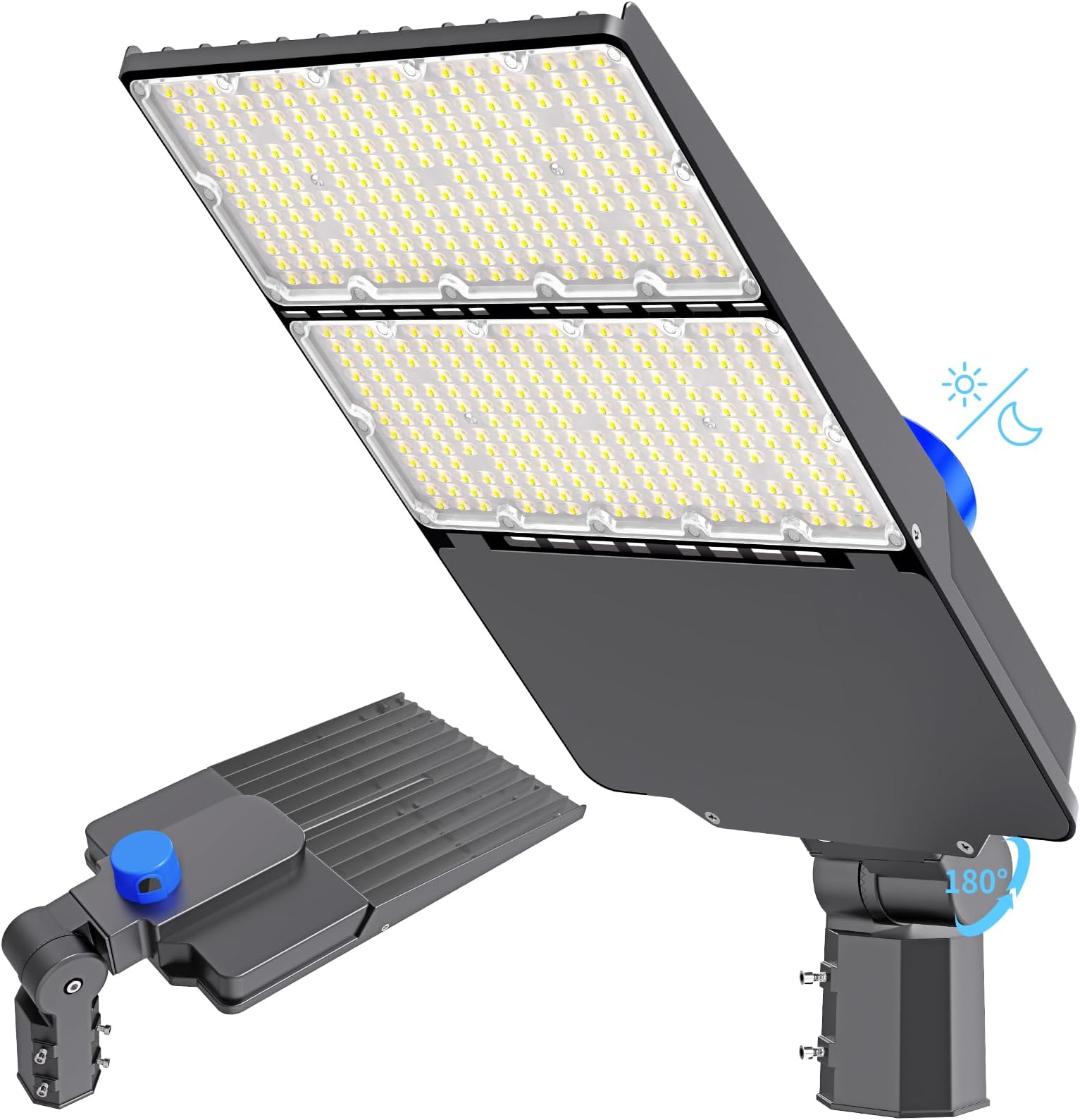 HYKOONT 300W LED Parking Lot Light,Dusk to Dawn Outdoor Lighting IP66 ...