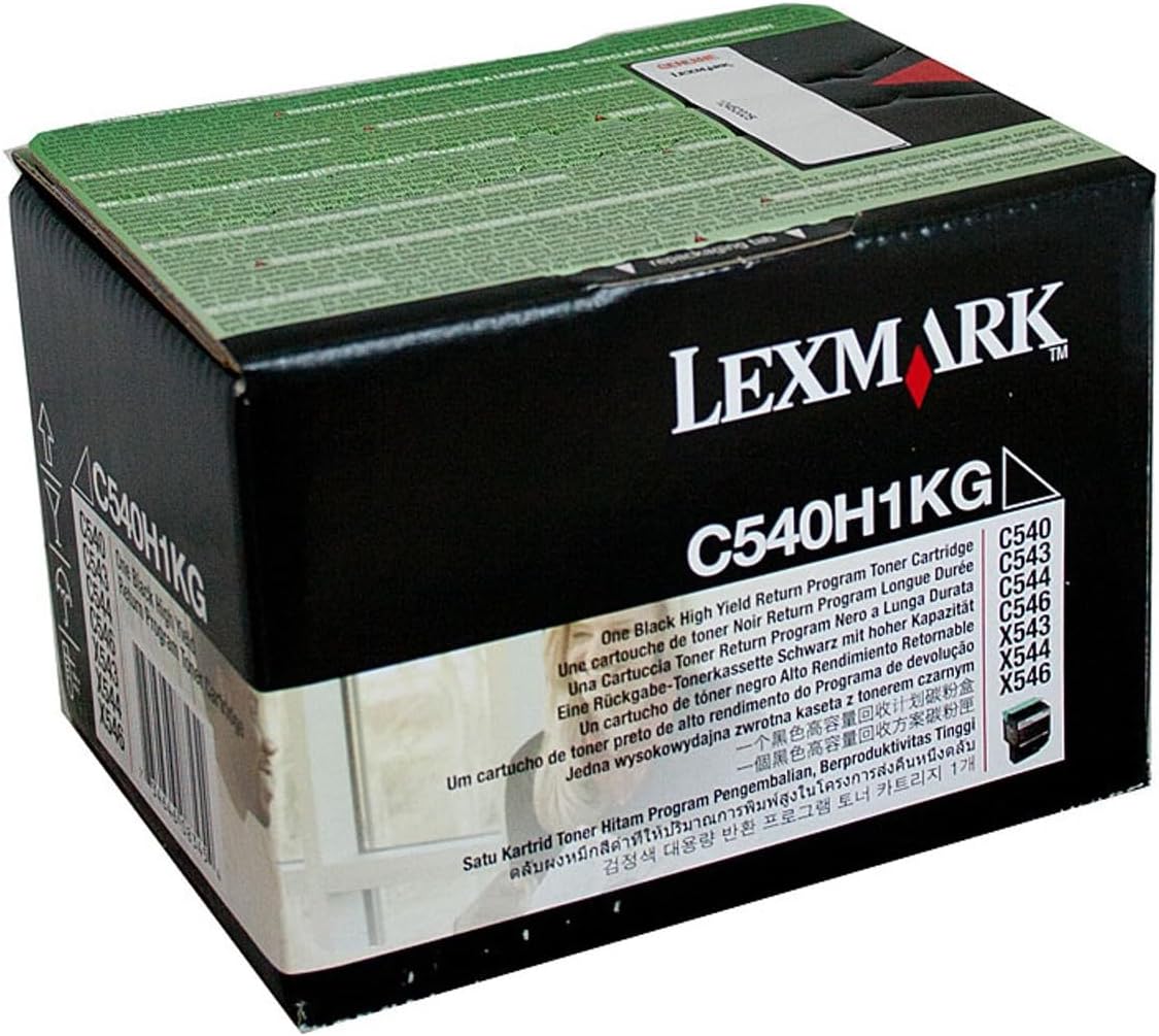 Amazon.com: Lexmark C54x, X54x C540H1KG High Yield Return Program Toner ...