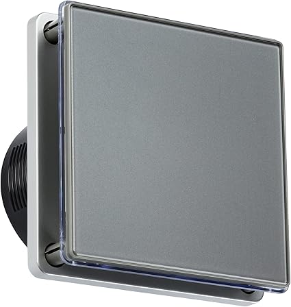Knightsbridge LED Backlit Extractor Fan with Overrun Timer in Grey ...