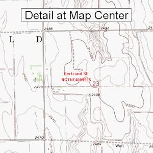Amazon.com : USGS Topographic Quadrangle Map - Bertrand SE, Nebraska ...