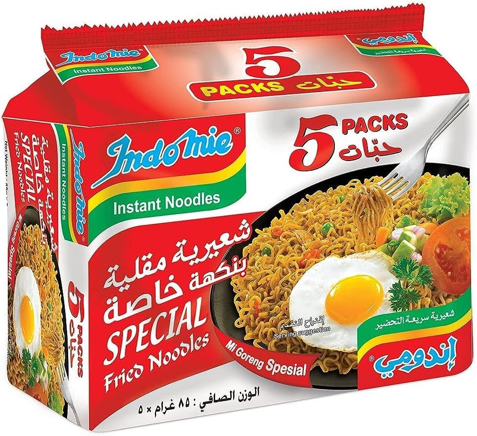 Indomie Stir Fried Noodles, 5 X 80 G (Pack Of 1) : Buy Online at Best ...