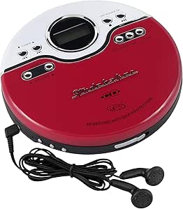 Studebaker SB3703RB Joggable Personal CD/MP3 Player with Audio Book ...