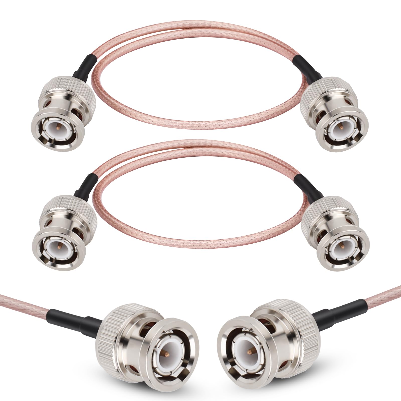 Amazon.com: BLTIATLE 50 Ohm BNC Cable 1FT 2 Pack BNC Male to Male ...