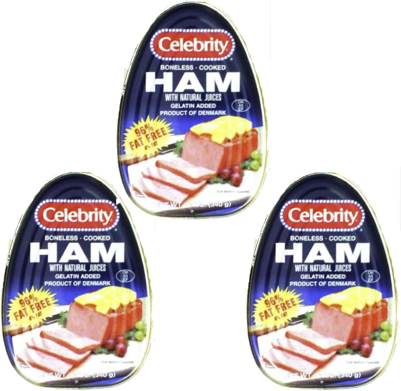 Amazon.com : Dak, Premium Ham, 16oz Can (Pack of 3) : Canned And ...
