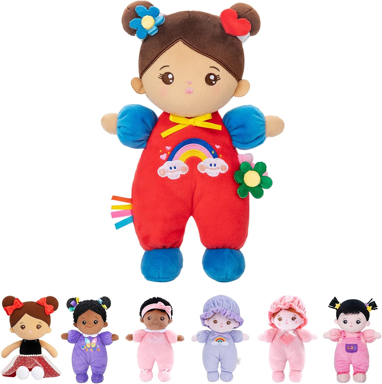 Amazon.com: OUOZZZ Soft Baby Doll for Girls - First Baby Doll Plush Rag ...