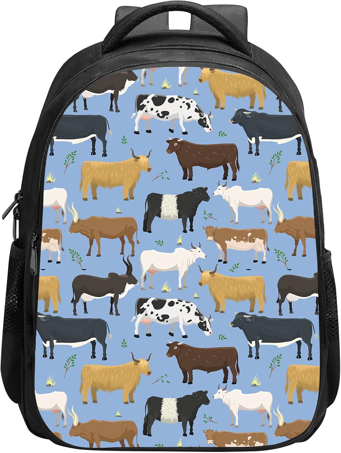 Amazon.com | SARA NELL Bulls and Cows Farm Animal Cattle Backpack for ...