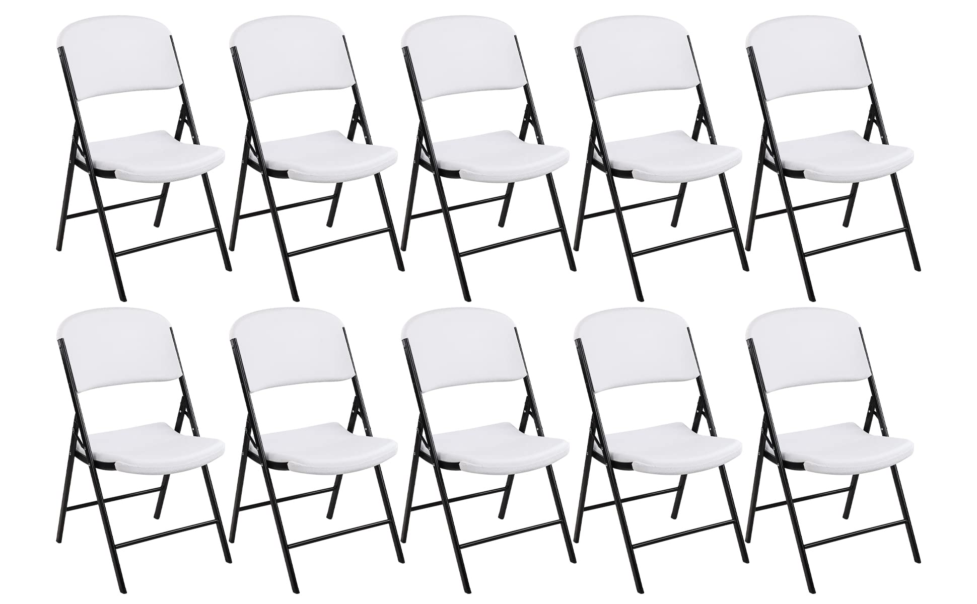 Amazon.com: Elevon Folding Heavy Duty Plastic Chair with 500-Pound ...