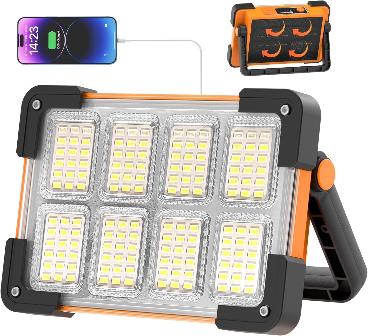 OHAYORI Faro LED Ricaricabile, Faretto a Batteria, Faretto LED ...