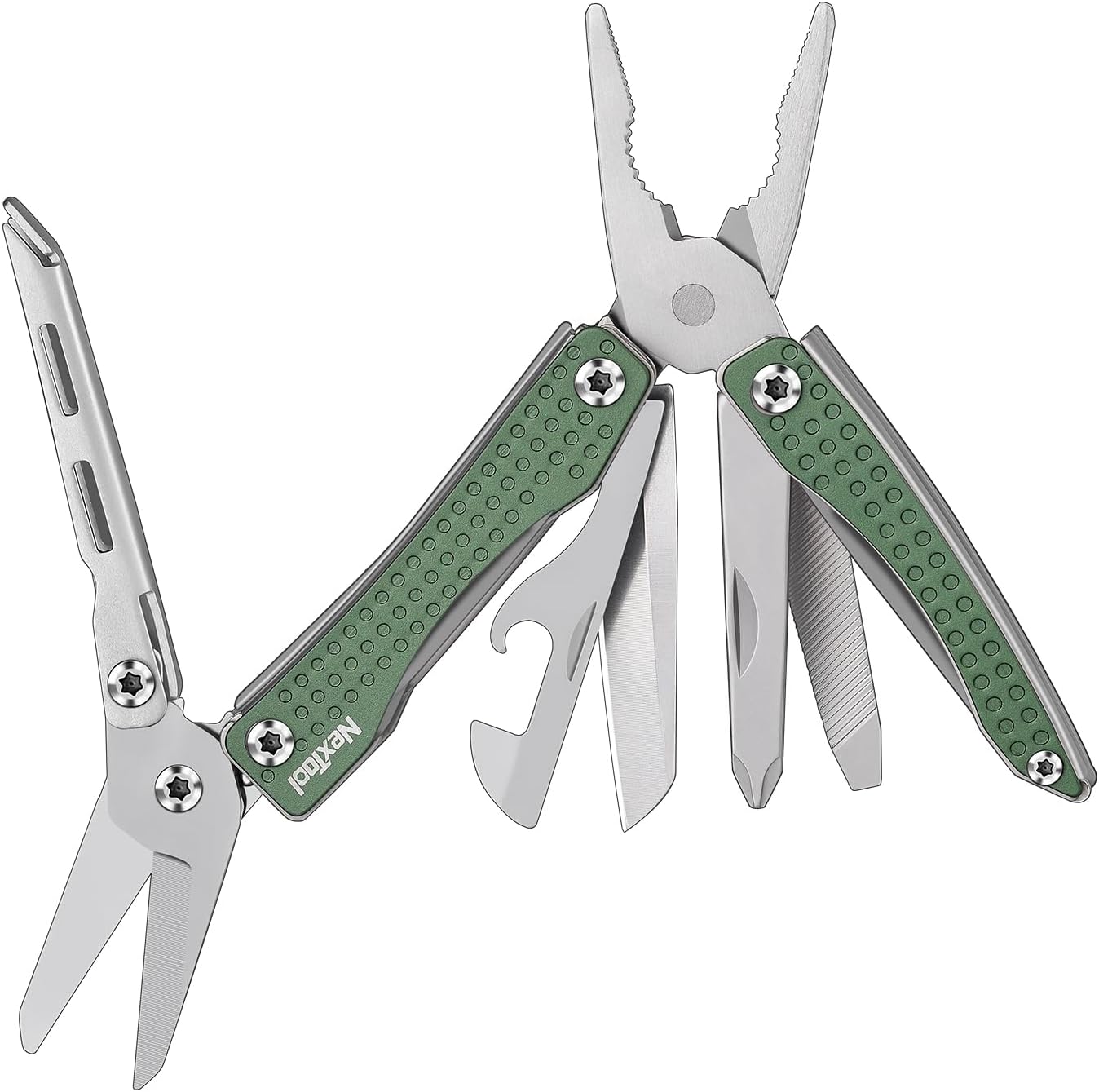 NexTool Mini Flagship 10 in 1 Multitool, Multitool with Pliers, Camping Pliers, Can Opener ...