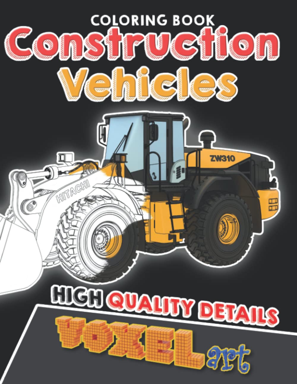Buy Construction Vehicles Coloring Book: Including 50 Excavators ...