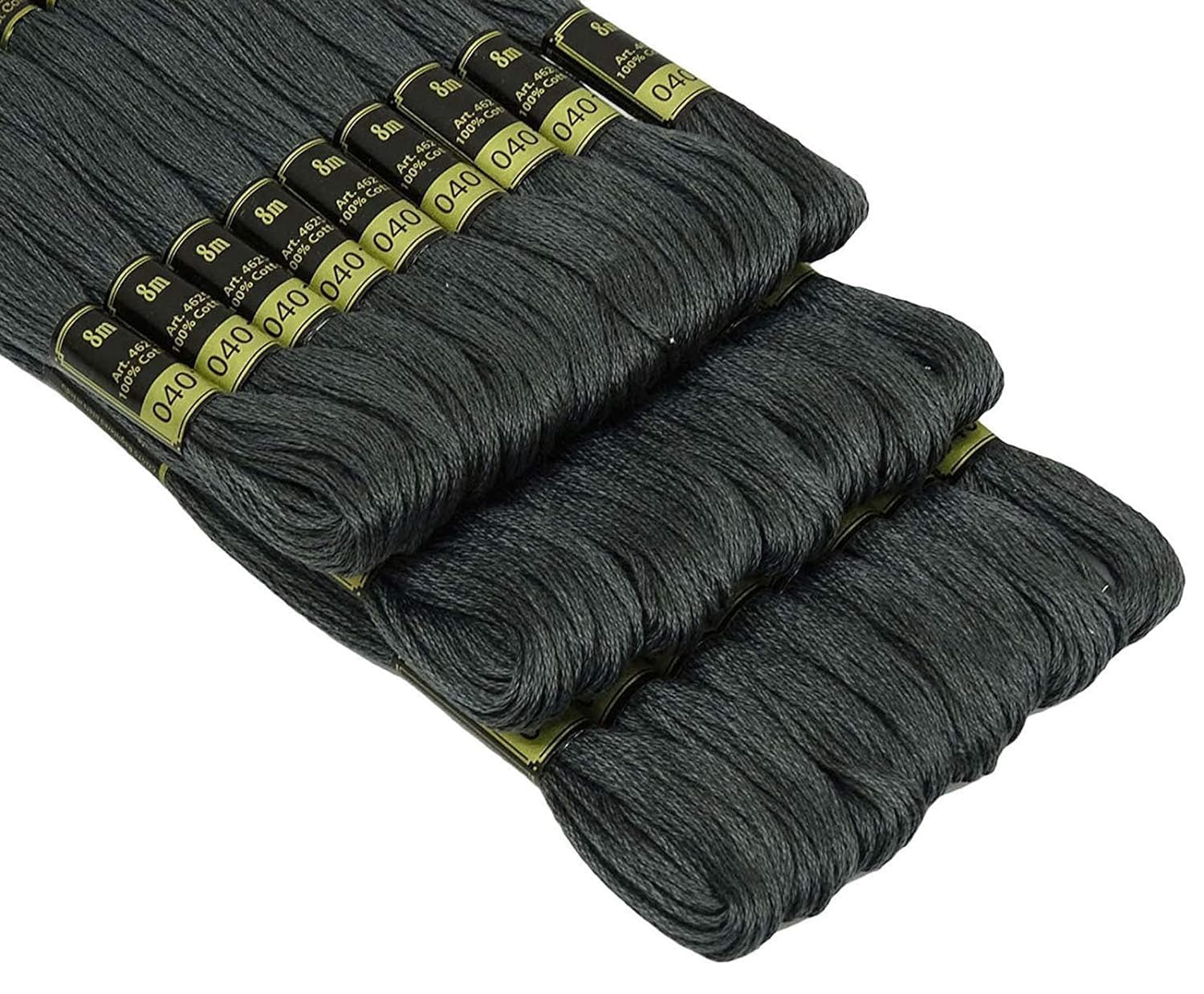 Anchor Cross Stich/Long Stich Embroidery Cotton Threads,Pack of 25, 8 ...