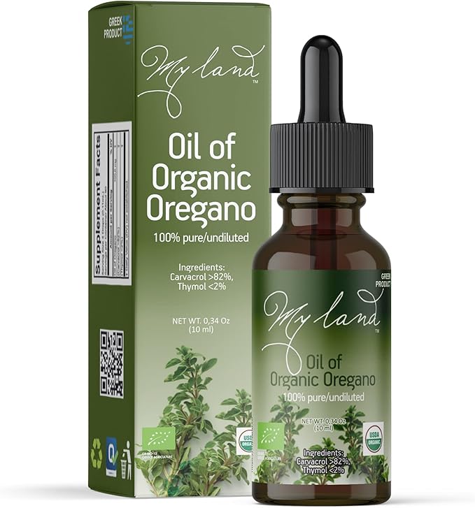 Amazon.com: MY LAND Organic Oil of Oregano, Pure/Undiluted, with 82% ...