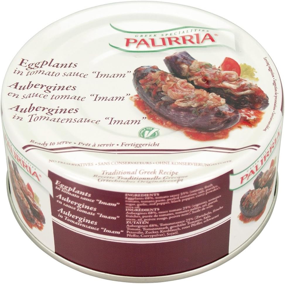 Amazon.com : Palirria "Ready to Eat" Greek Style Eggplants in Onion and ...