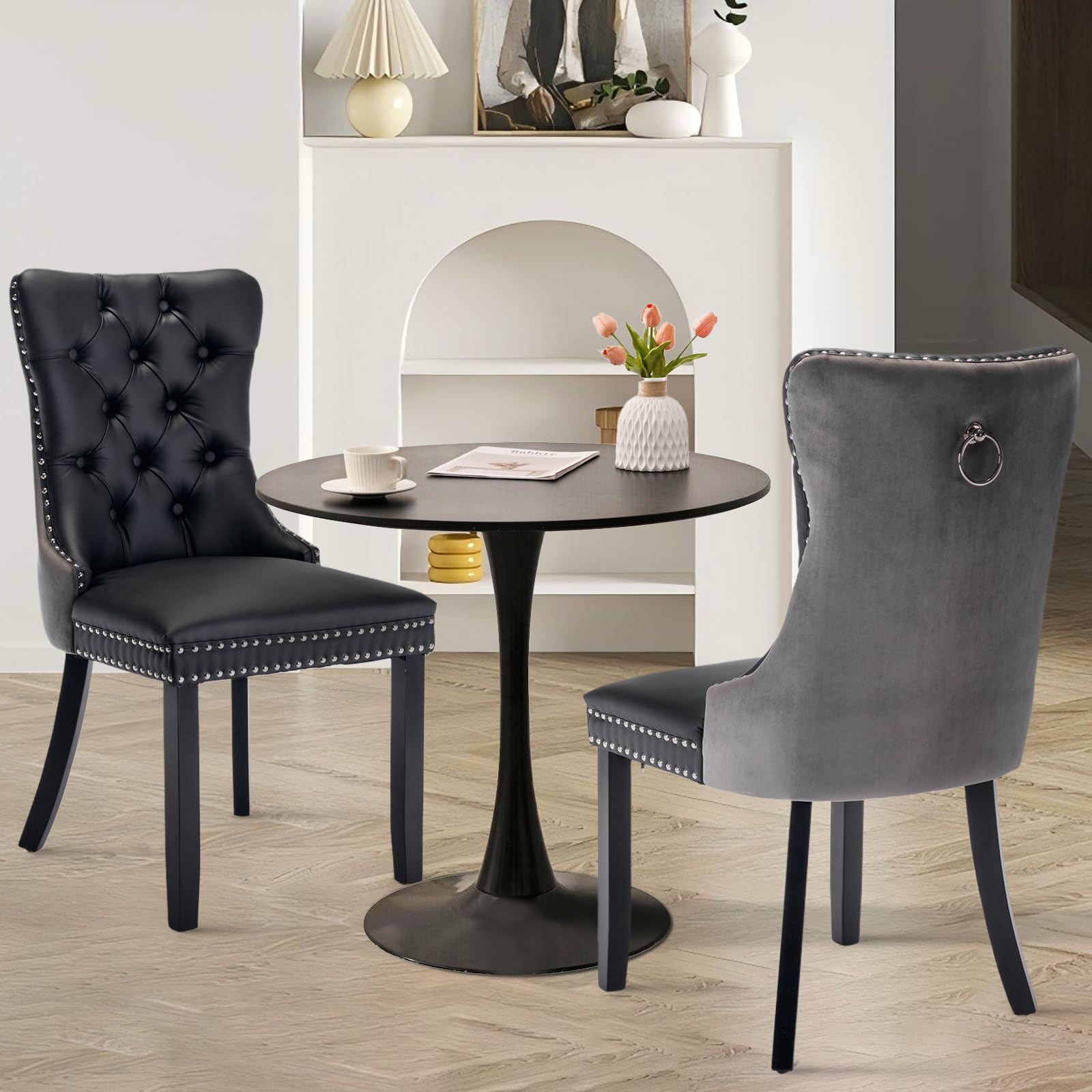 Amazon.com - SoarFlash Kitchen Table and Chairs for 2, Dining Table Set ...