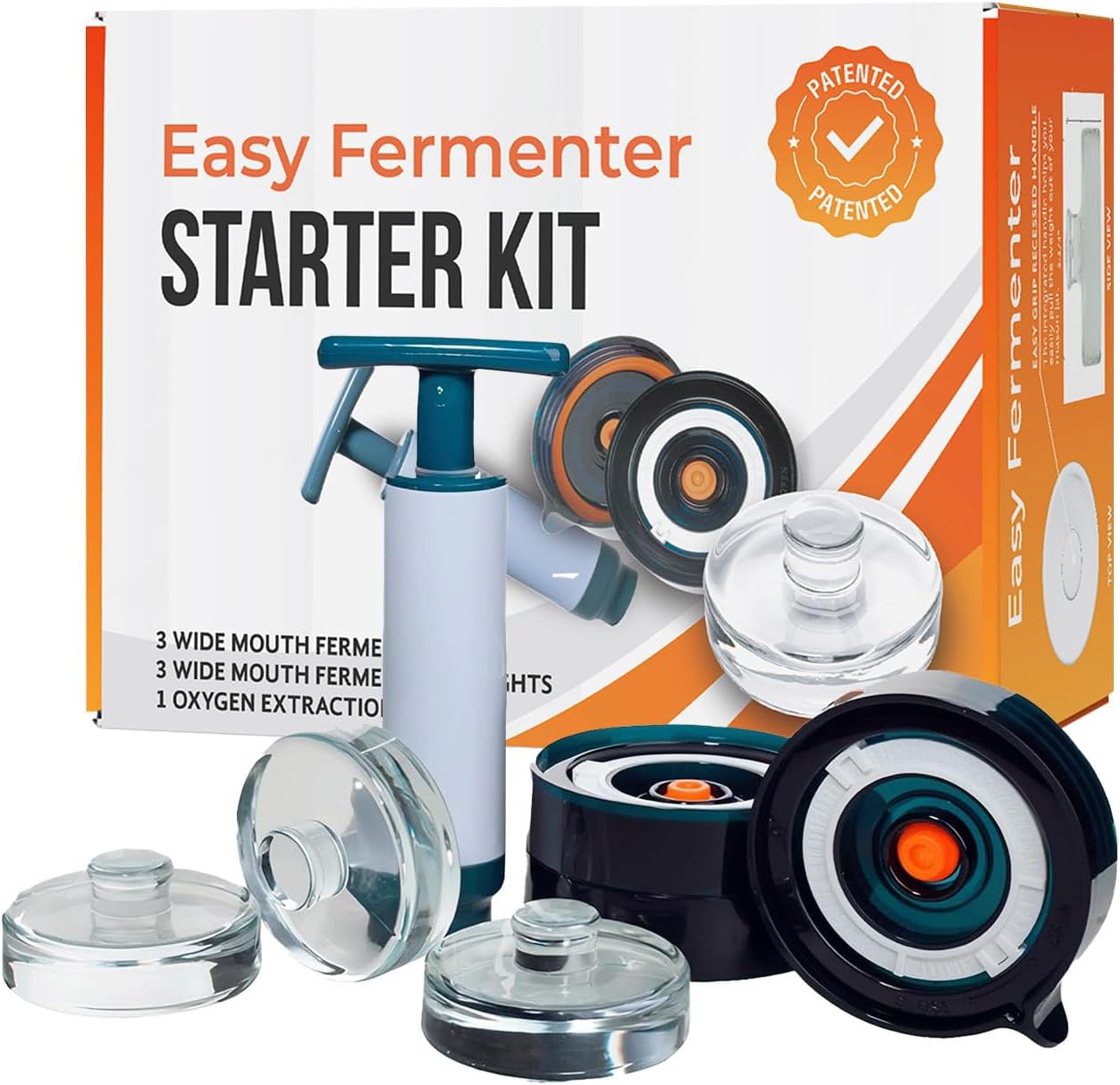 Amazon.com: Easy Fermenter Fermentation Lids Starter Set, Includes 3 ...