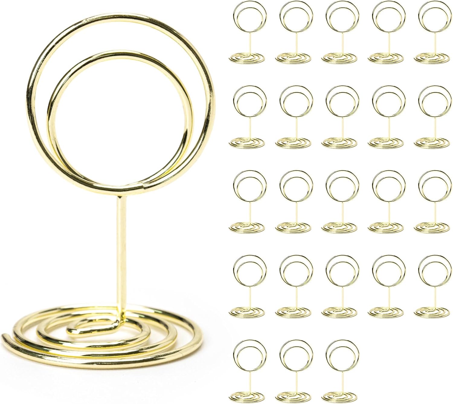 Amazon.com: CINDALOG 24 Pcs Table Number Holders Mini Place Card ...