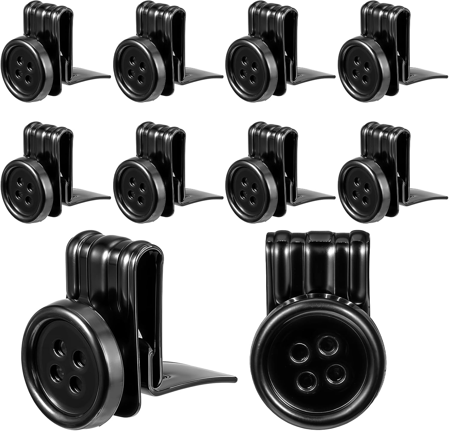 Amazon.com: 10pcs Suspenders Buttons No-Sew Button End Brace Clips ...