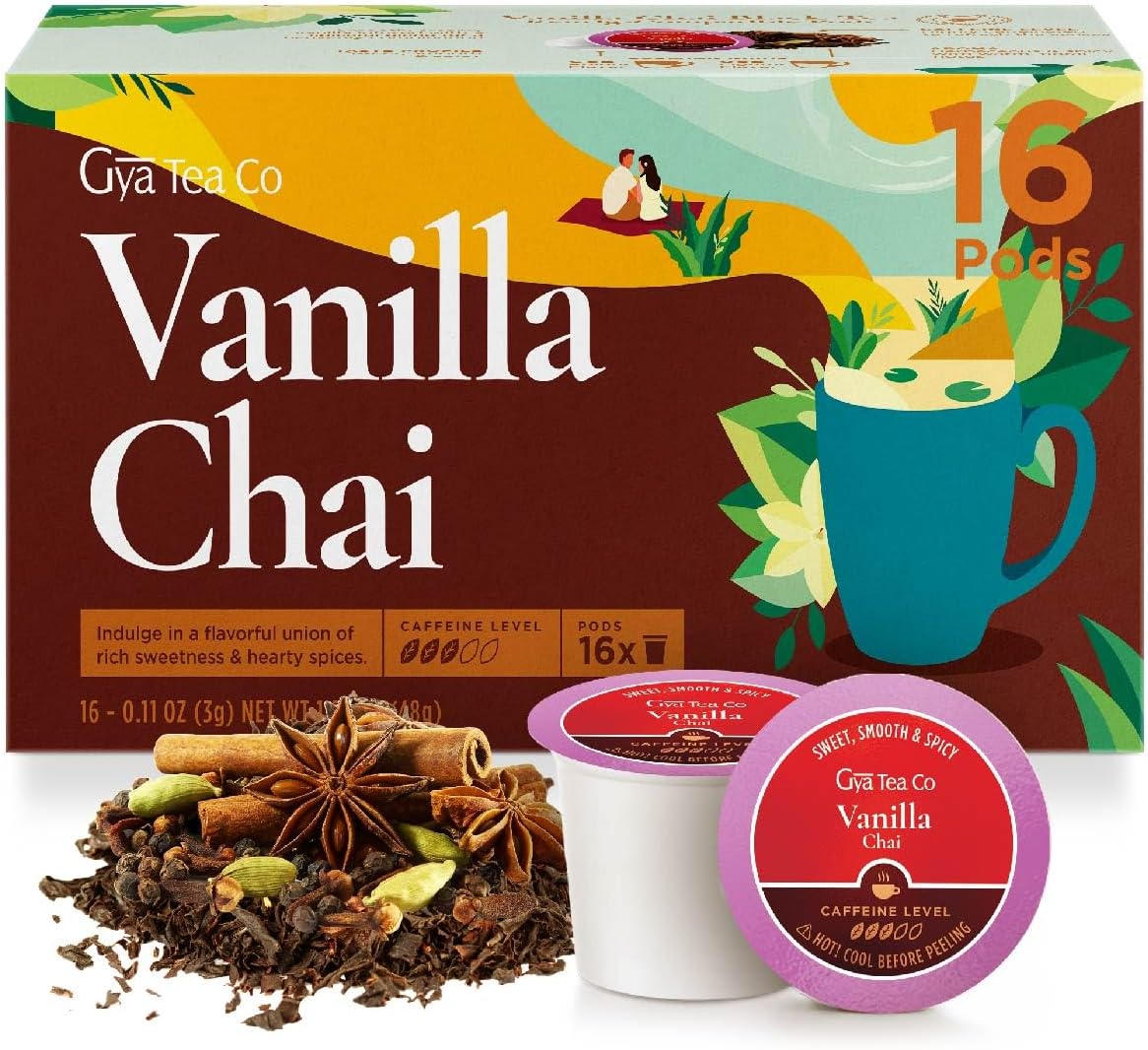 Amazon.com: Gya Tea Co Berry Bliss Herbal K Cups Tea Pods Variety Pack ...