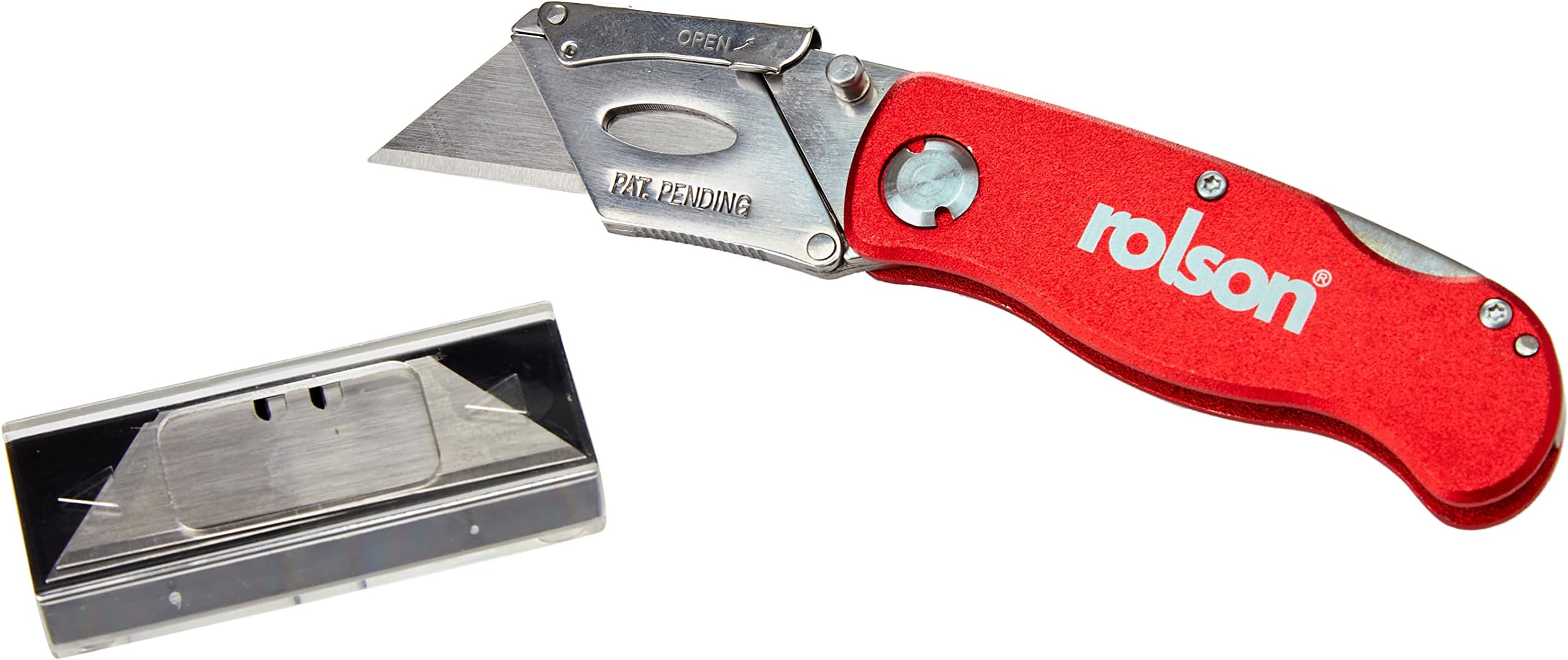 Rolson 62845 Folding Lock-Back Knife, Red, Grey : Amazon.co.uk: DIY & Tools