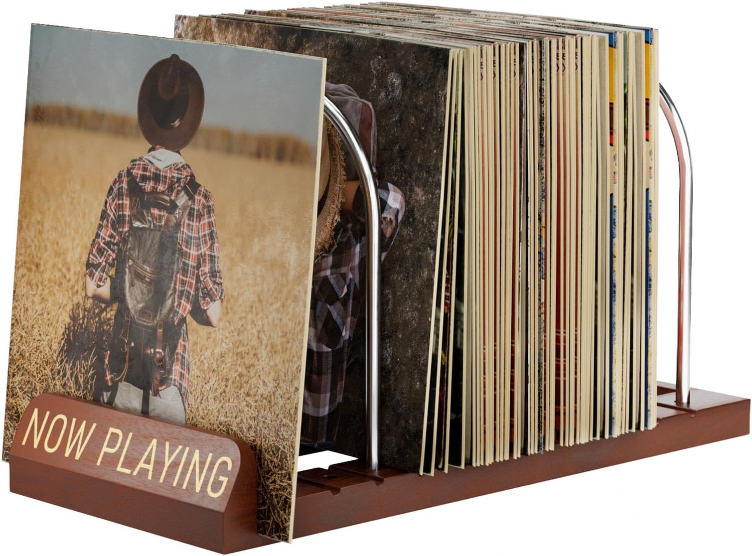 Amazon.com: Record-Happy Vinyl Record Storage Holder Stand – Premium ...