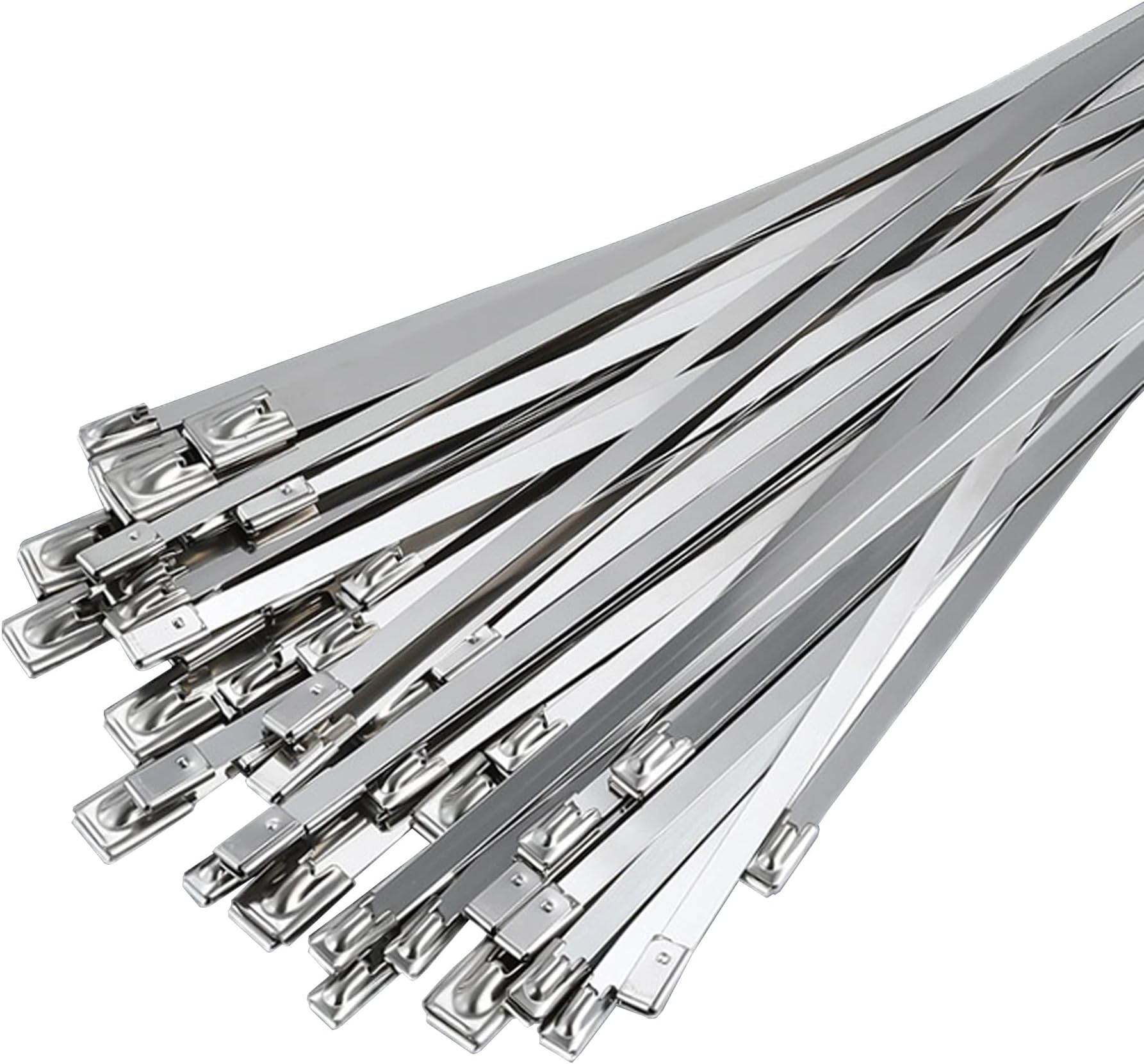 Gvolatee 100 pieces Attache Cable Inox 200mm,Collier de Serrage Inox ...