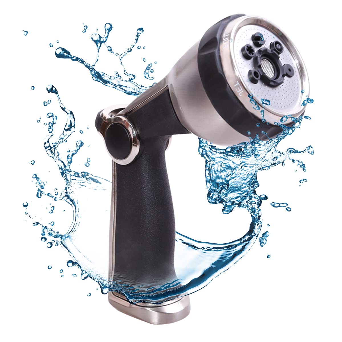 Amazon.com : Yardeen Garden Hose Spray Gun with 7 Patterns, Metal Rear ...