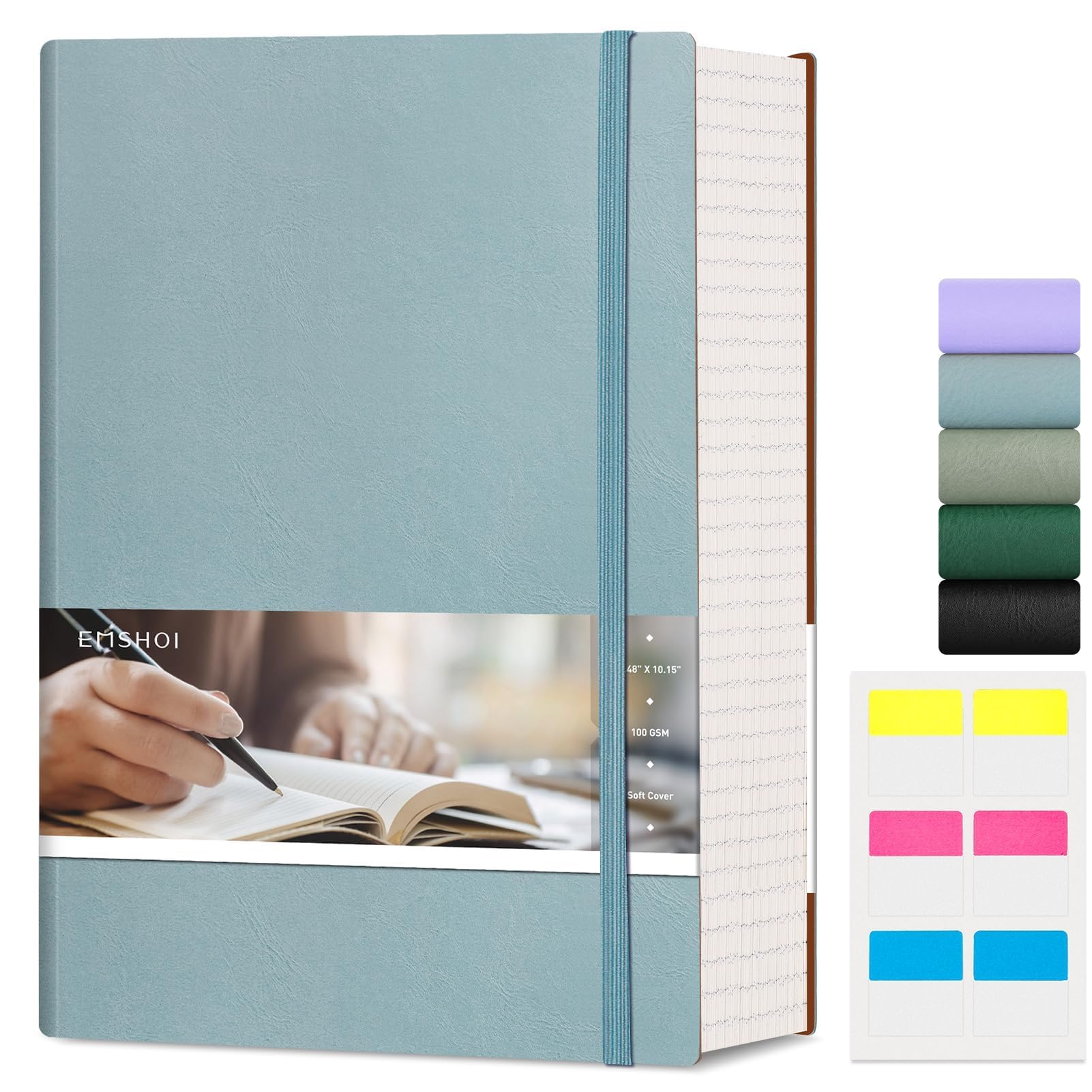 Amazon.com : EMSHOI B5 Lined Journal Notebook - 400 Page 100gsm Thick ...
