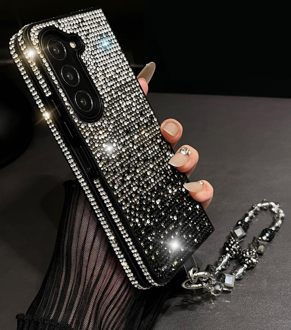 Amazon.com: SUPSHOP for Samsung Galaxy Z Fold 4 Bling Case for Women ...