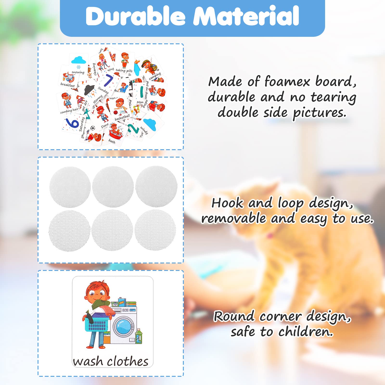 49PCS ASD Visual Schedule for Kids Daily Toddlers Behavior Schedule ...