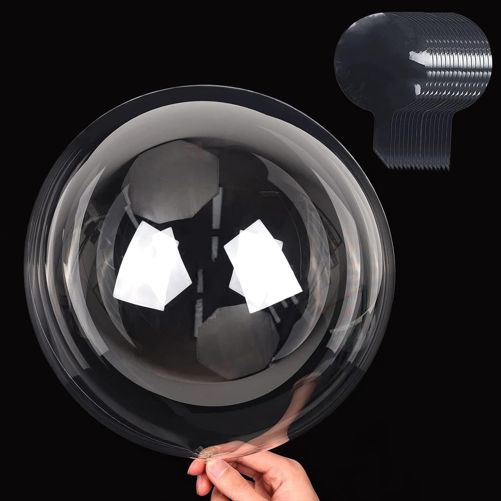 15 PCS Clear Balloons Bobo Balloons Bubble Transparent Balloons Clear ...