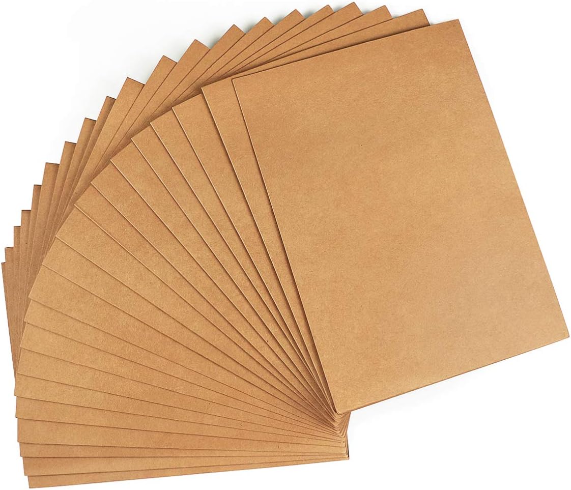 STOBOK Kraft File Folder 20pcs, A4 Brown Paper Holder with Pocket ...