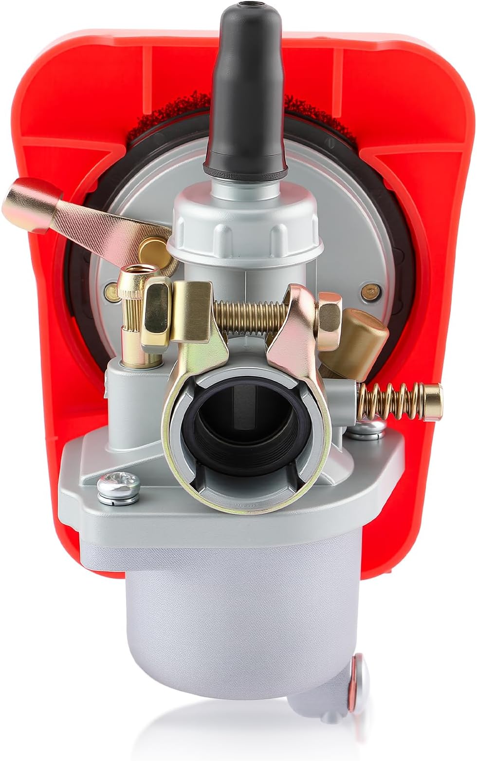 Amazon.com: CARBBIA Red Motorized Bike Carburetor for 2 Stroke 49cc ...