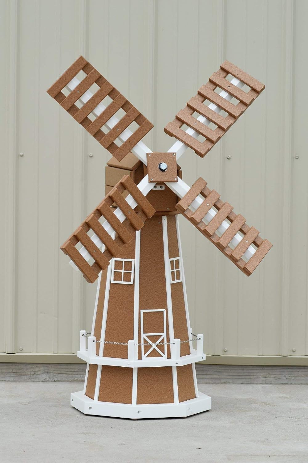 Amazon.com: nmwcrafts 46-Octagon-Poly-Dutch-Windmill-carmelwhite-Trim ...