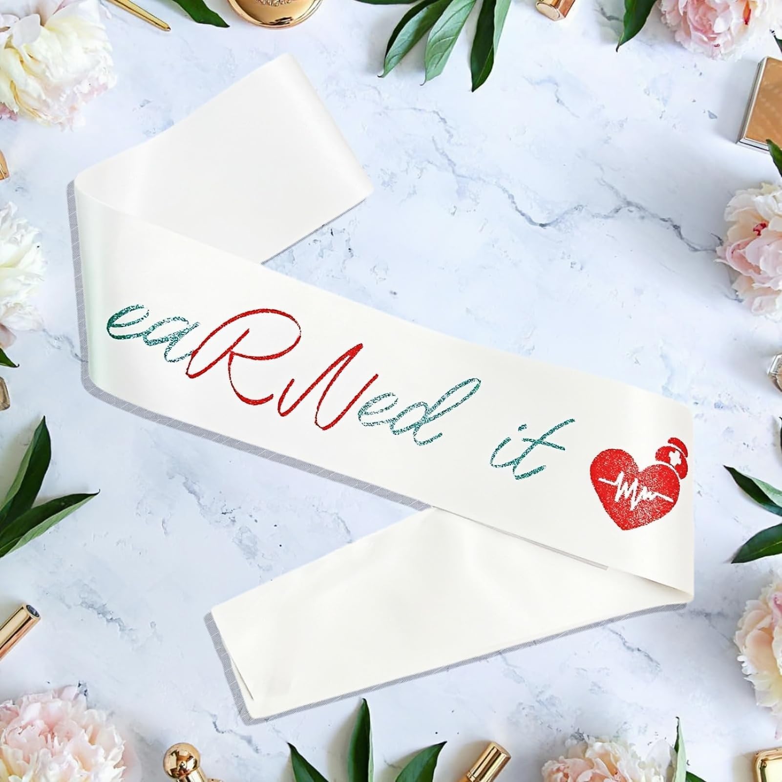 Amazon.com: Decorit Earned it Sash, Nurse Graduation Sash for ...