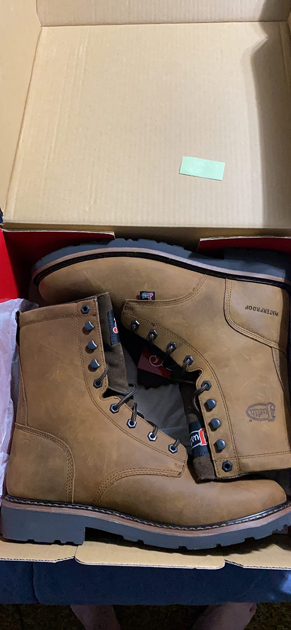 Amazon.com: Justin Original Work Boots Men's Worker II Waterproff Work ...