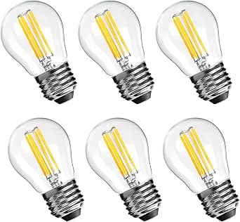 Spacelumen G45 LED Globe Light Bulbs E26 Screw Base Dimmable LED Light ...