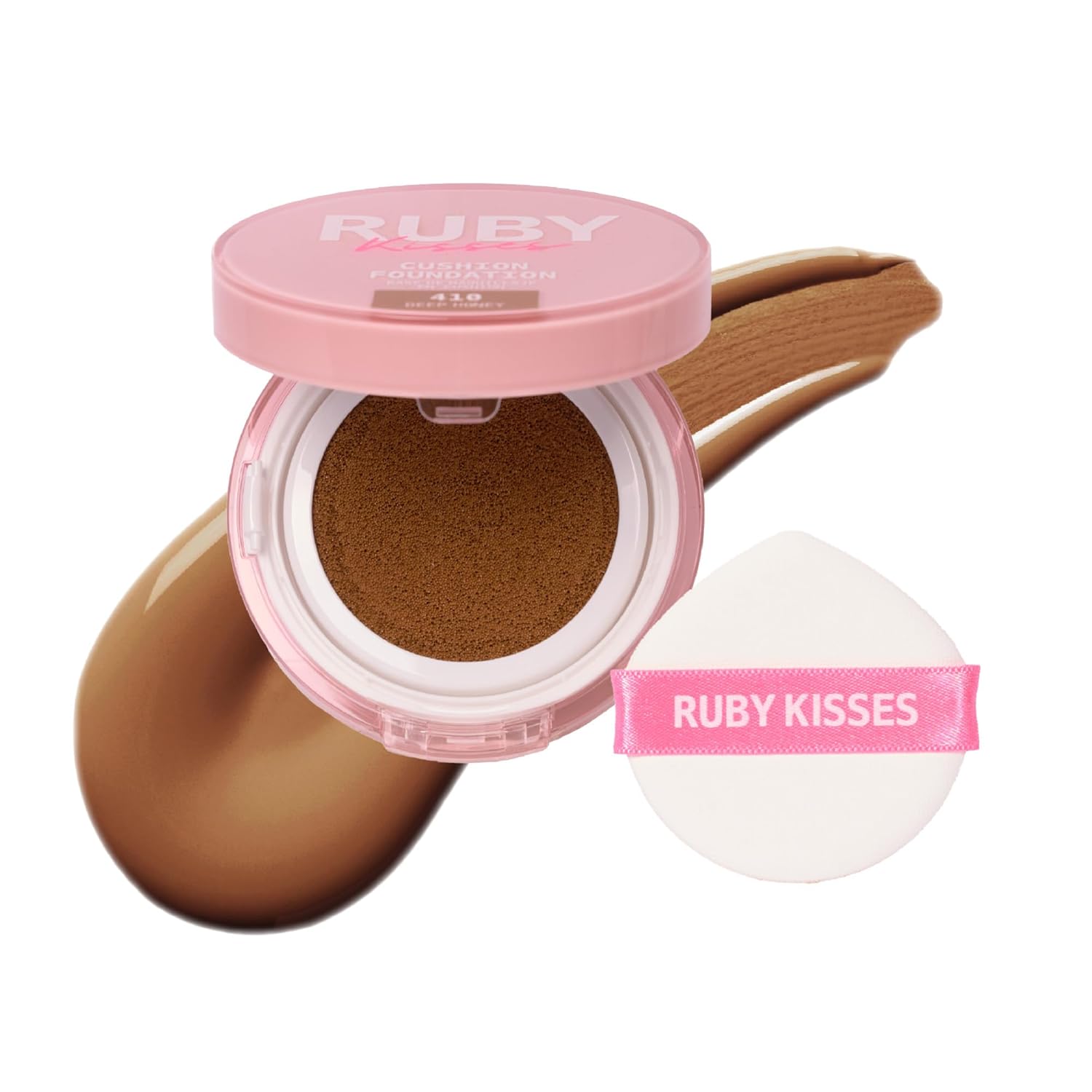 Amazon.com : Ruby Kisses Cushion Foundation, Full Coverage Korean ...