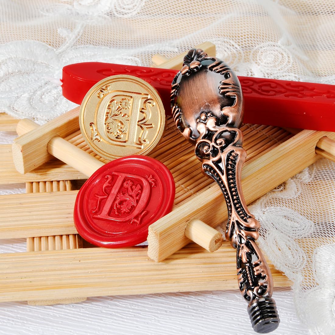 Snapklik.com : Wax Seal Stamp Kit, Envelope Wax Seals DIY Kit - Retro ...