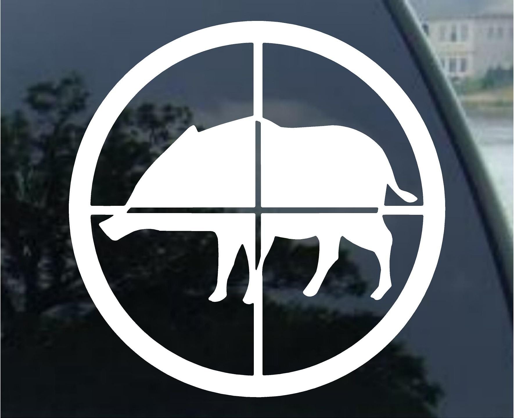 Amazon.com: Angry Wild Boar Head Cartoon Vinyl Decal Bumper Sticker (4 ...