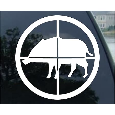 Amazon.com: Hog Hunter Sticker Decal Hunting Car 4x4 Vinyl Wild ...