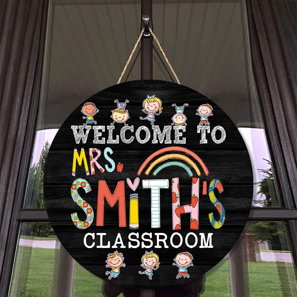 Amazon.com: NAZENTI Personalized Teacher Signs for Classroom, Classroom ...