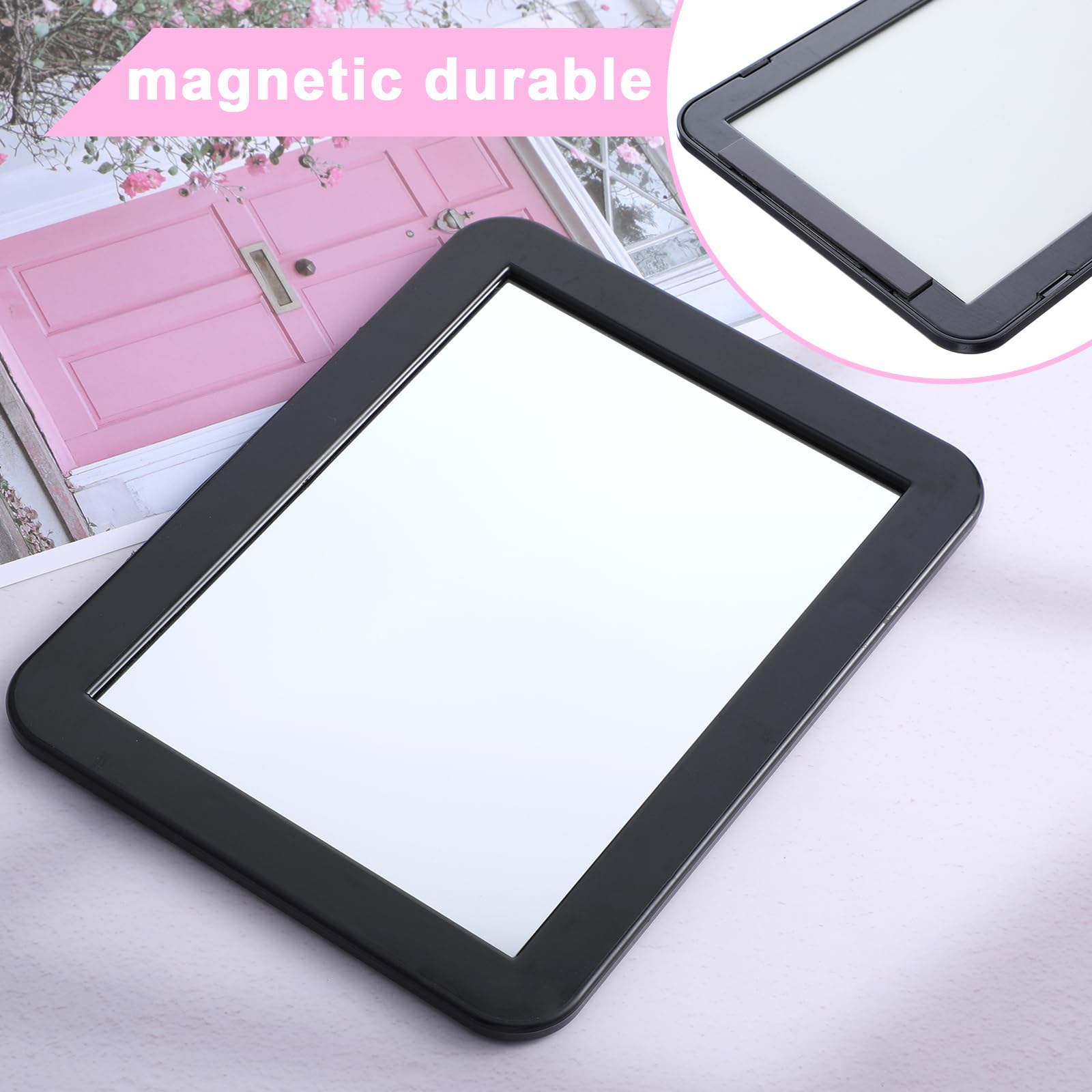 Snapklik.com : YUXIANLB Magnetic Locker Mirror, 5 X 7 Inches Real Glass ...