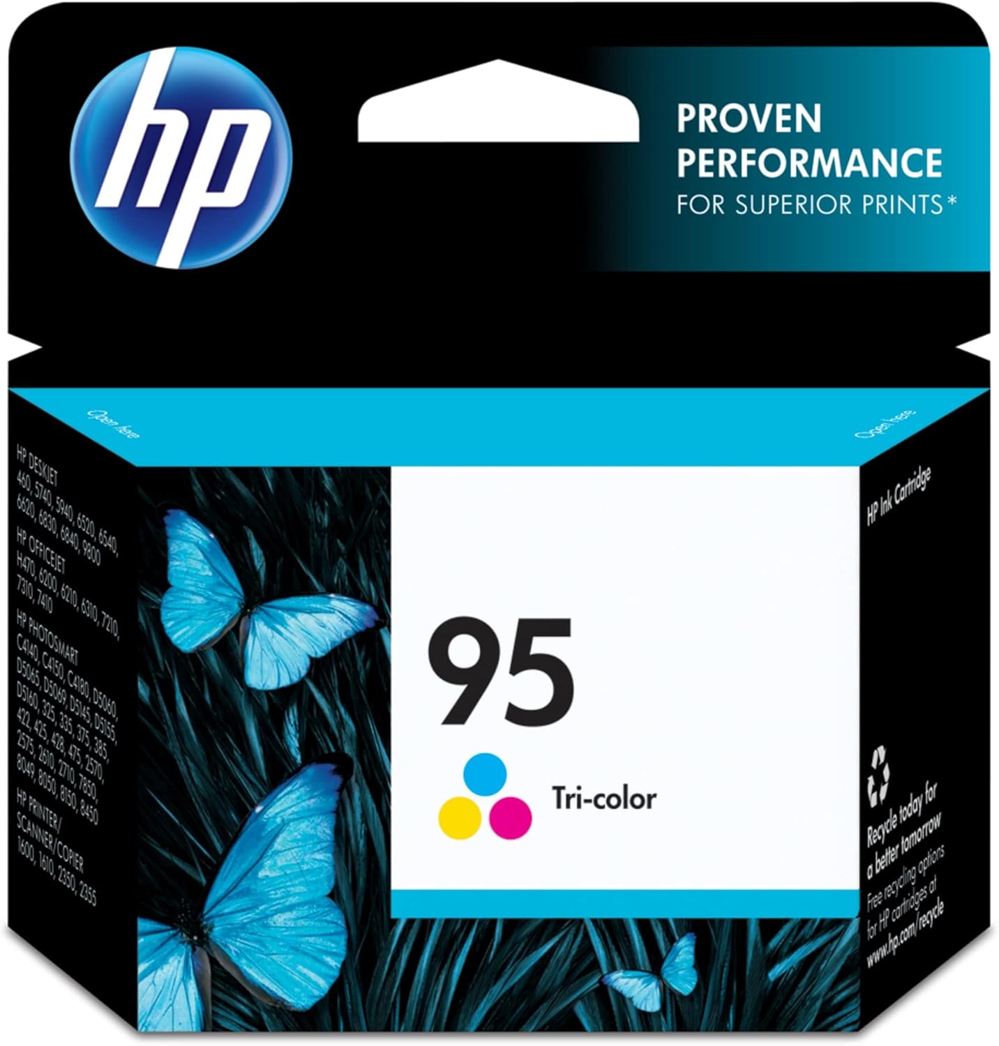 Amazon.com: HP 95 Tri-color Ink | Works with HP DeskJet 460, 5000, 6000 ...