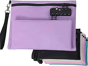 Amazon.com: 2025 New Travel Lock Bag,Cash Pouch,Money Bag with Lock with 3-Digit Code Locking ...