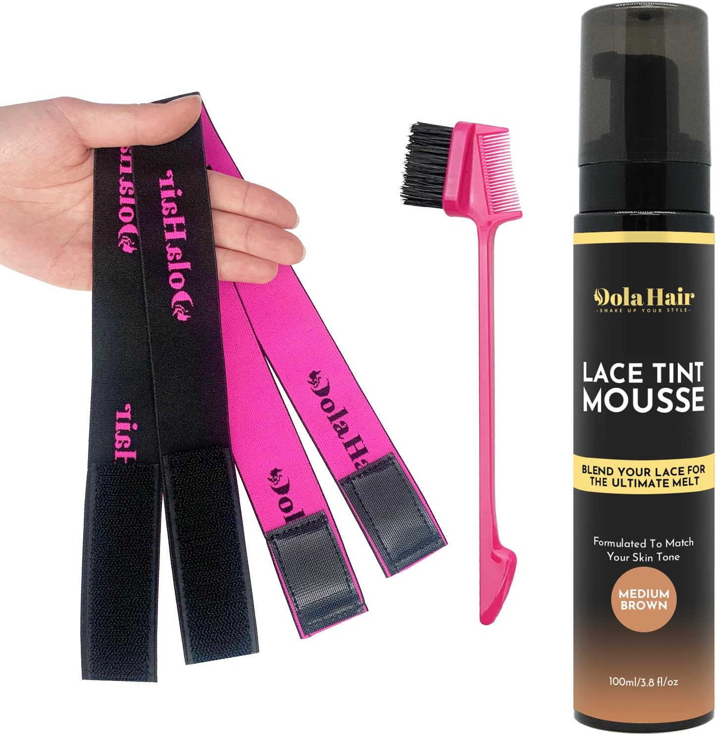 Amazon.com : Wig Lace Dyeing Stick,Wig Knots Healer with Brush Portable ...