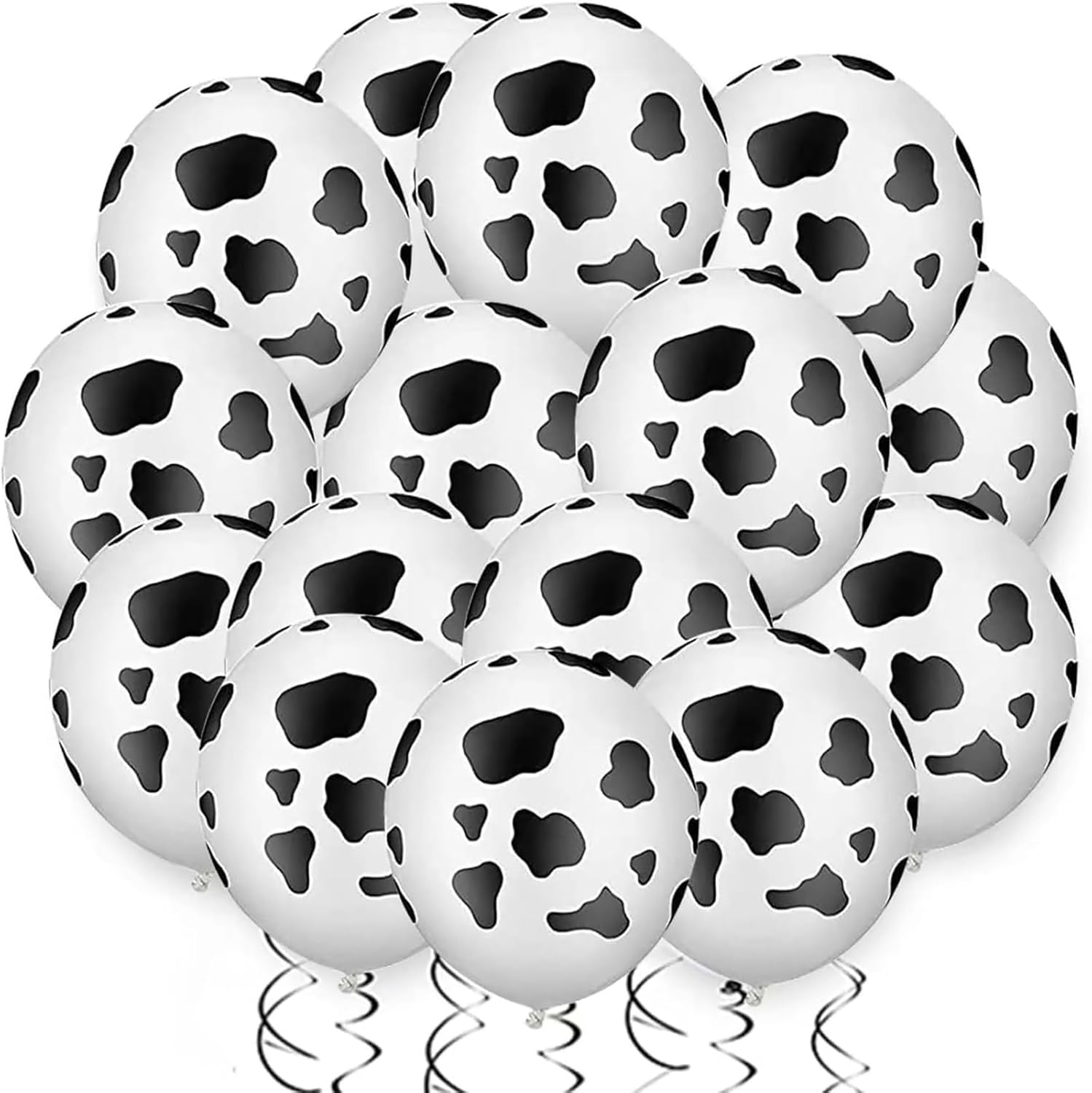 30PCS Cow Balloons Funny Cow Print Balloons For Children's Party ...