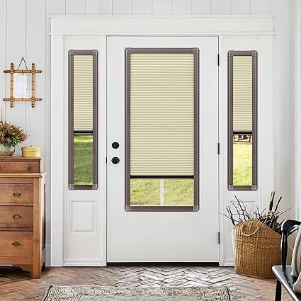 Amazon.com: ACMEART Blackout Door Blinds Privacy Thermal Insulated ...